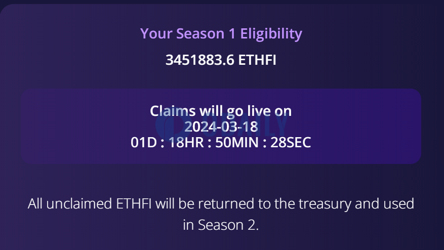 孙宇晨地址于 3 日前向 ether.fi 存入 12 万枚 ETH ，获 345 万枚 ETHFI 空投 - Odaily